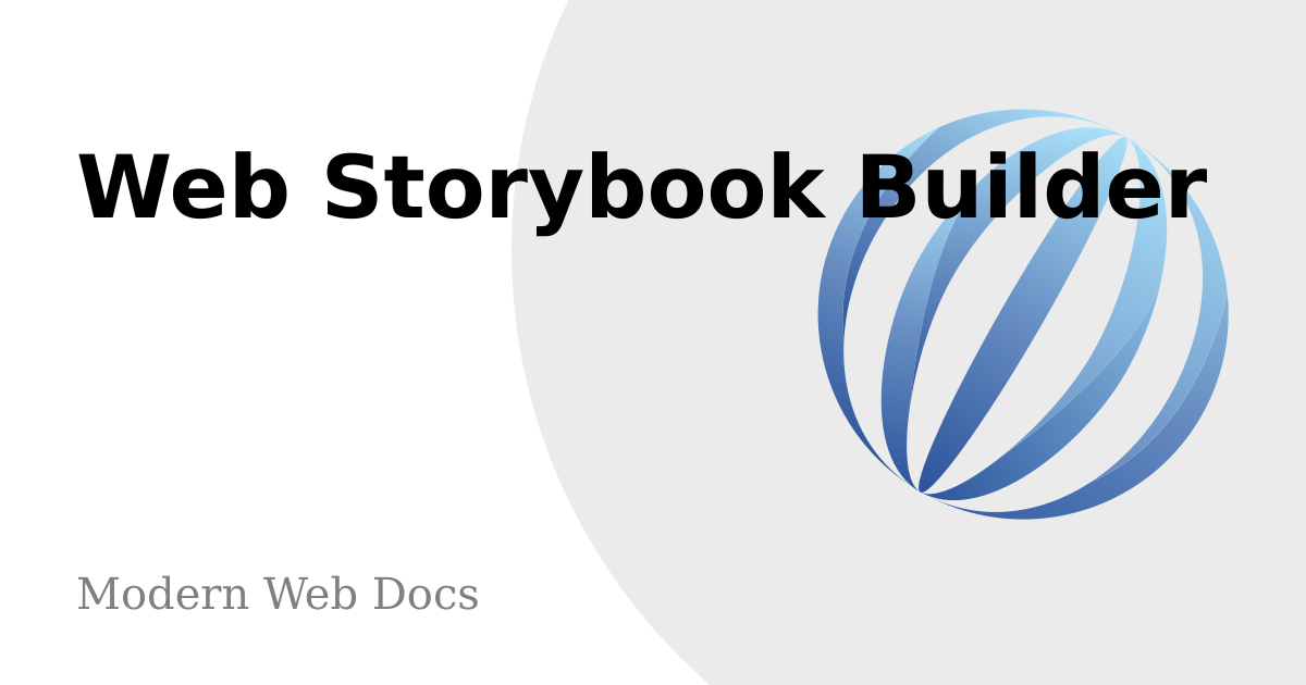 Web Storybook Builder: Modern Web